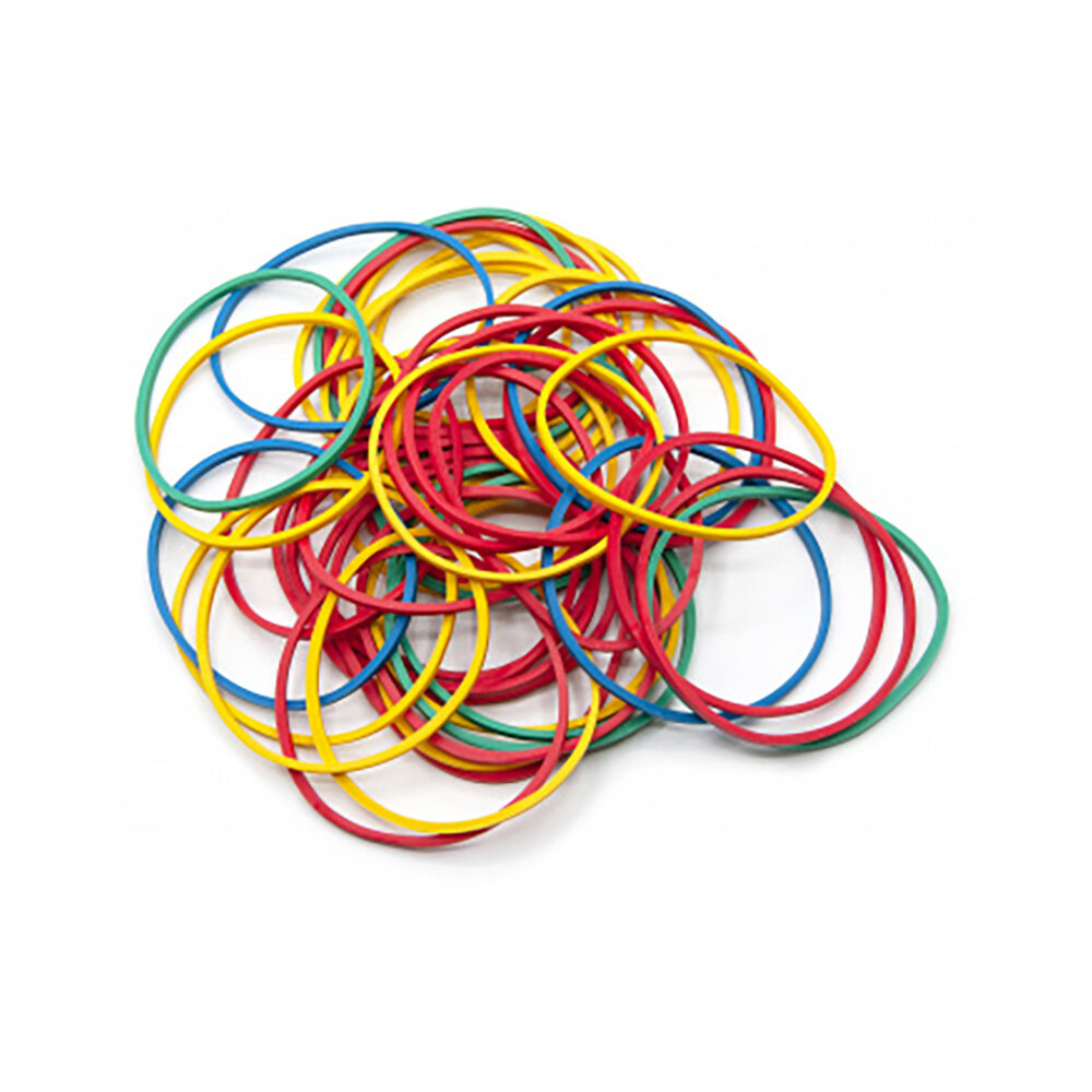 Silwerhof Резинки для банкнот 60 мм, набор 50 г ассорти разноцветных вариантов 1054688-TW96