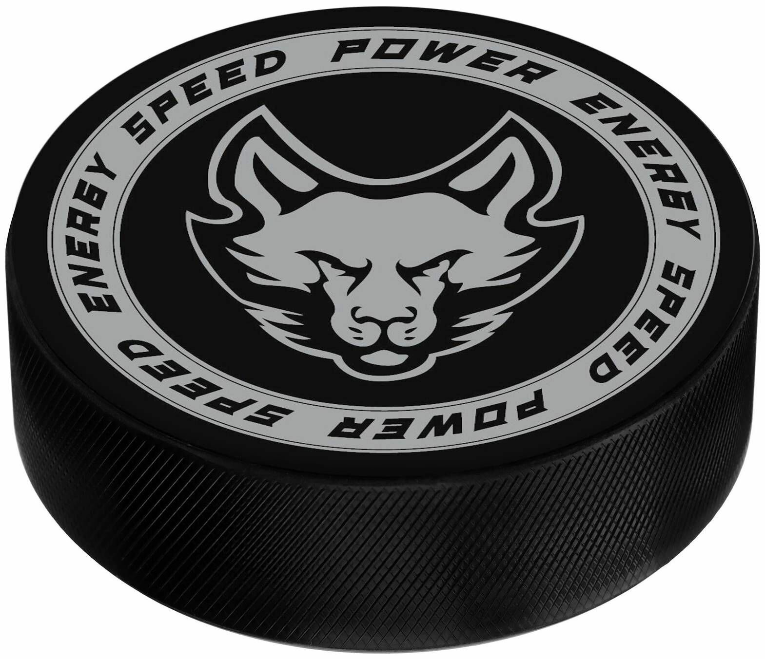 Шайба хоккейная с рисунком, для зимних спортивных игр на льду, взрослая