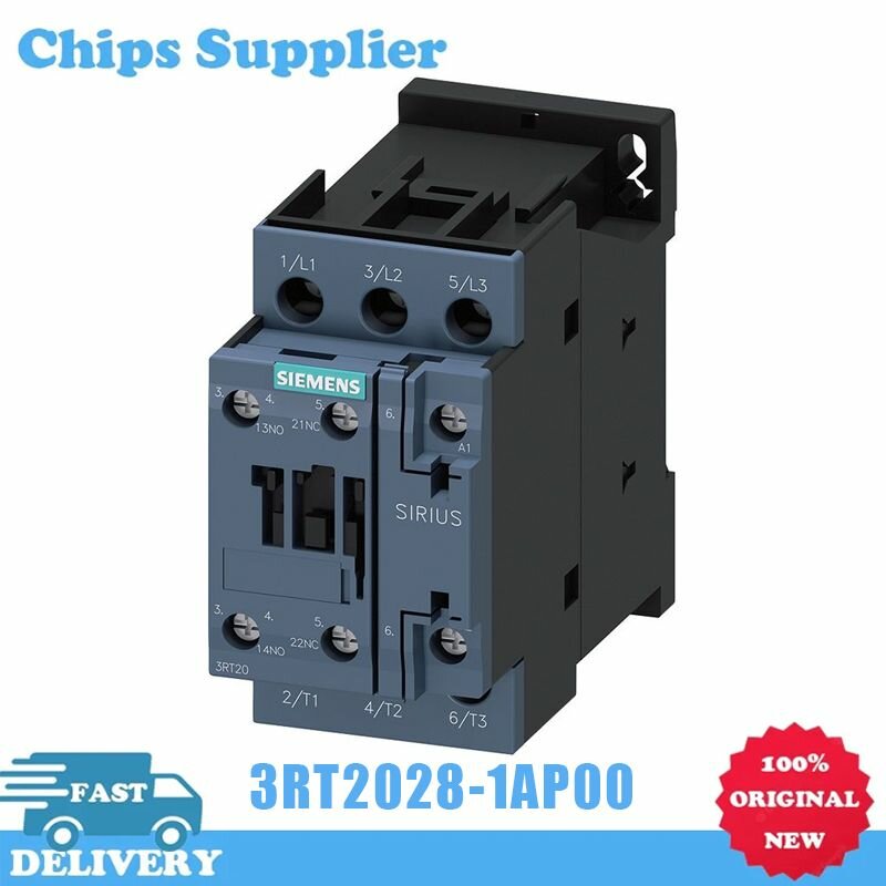 Новый оригинал Контактор Siemens 3RT2028-1AP00 Вспомогательный контакт 1NO1NC