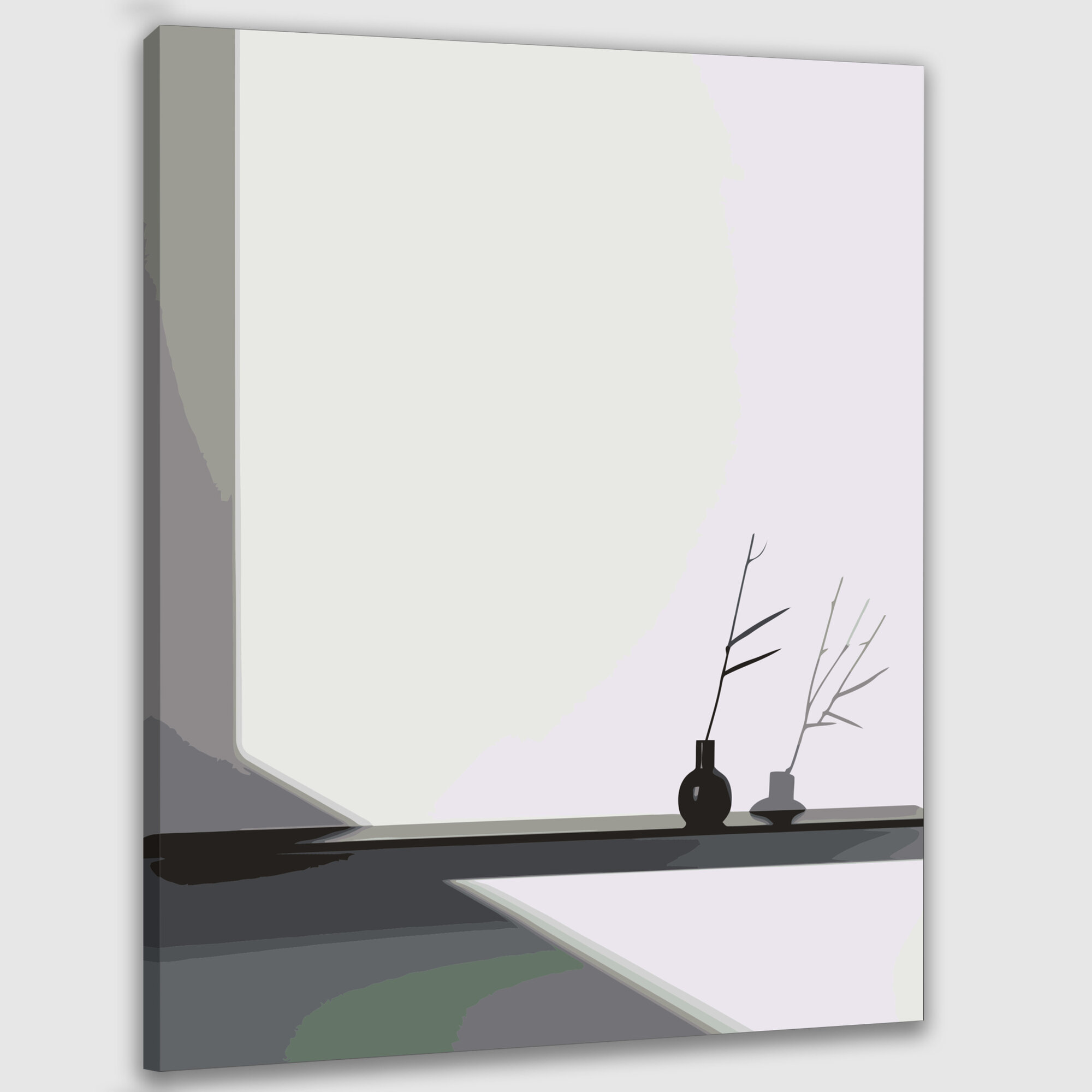 Картина по номерам 40x50 см, монохромная фотография, минимализм, идеальная композиция, повседневные предметы