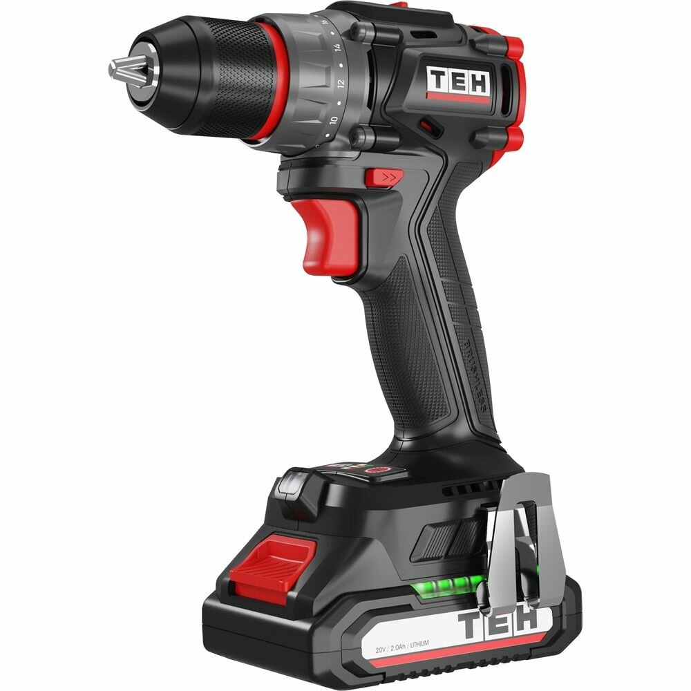Дрель аккумуляторная 20V TEH TDBL420-2B