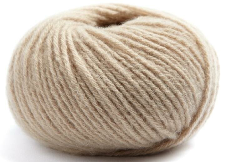 Bergamo /Бергамо/ пряжа Lamana (75% шерсть мериноса сверхтонкая, 25% бэби альпака), 25г/65м (26, creme (кремовый), бежевый)