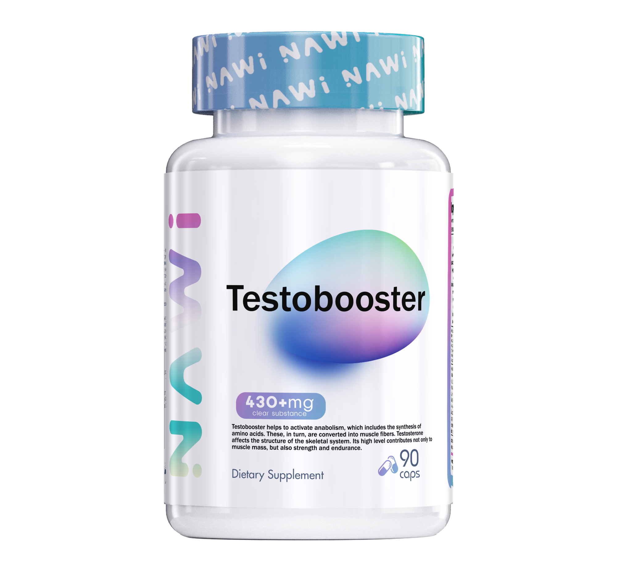 Тестостероновый бустер NAWI "Testobooster", 90 капсул, в банке, нейтральный вкус