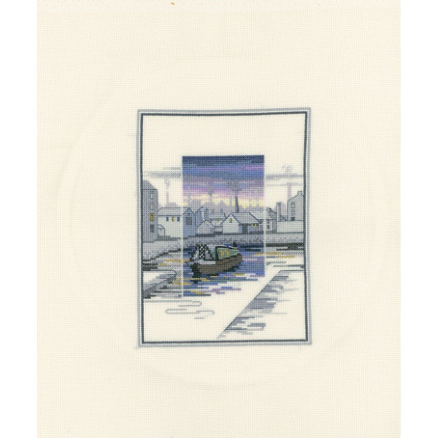 Набор для вышивания Canal Wharf 20 х 14 см DERWENTWATER DESIGNS TWL10