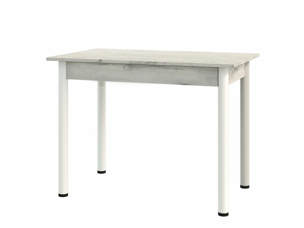 Стол обеденный СО-3 Дуб Крафт Белый ширина 90,4 см ЛДСП для кухни для гостиной