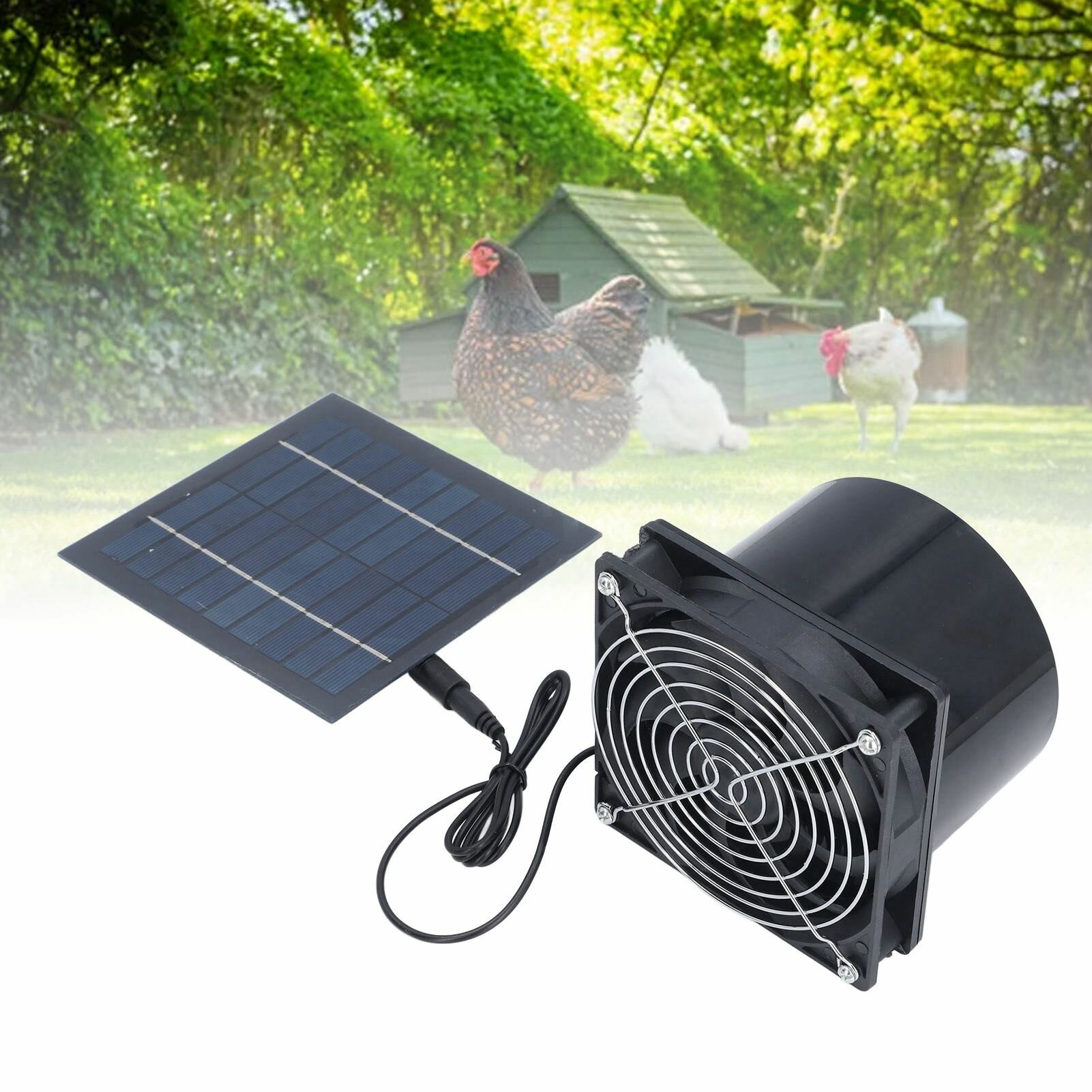 Вытяжной вентиляционный вентилятор, Эффективный энергосберегающий канальный вентилятор на солнечных батареях