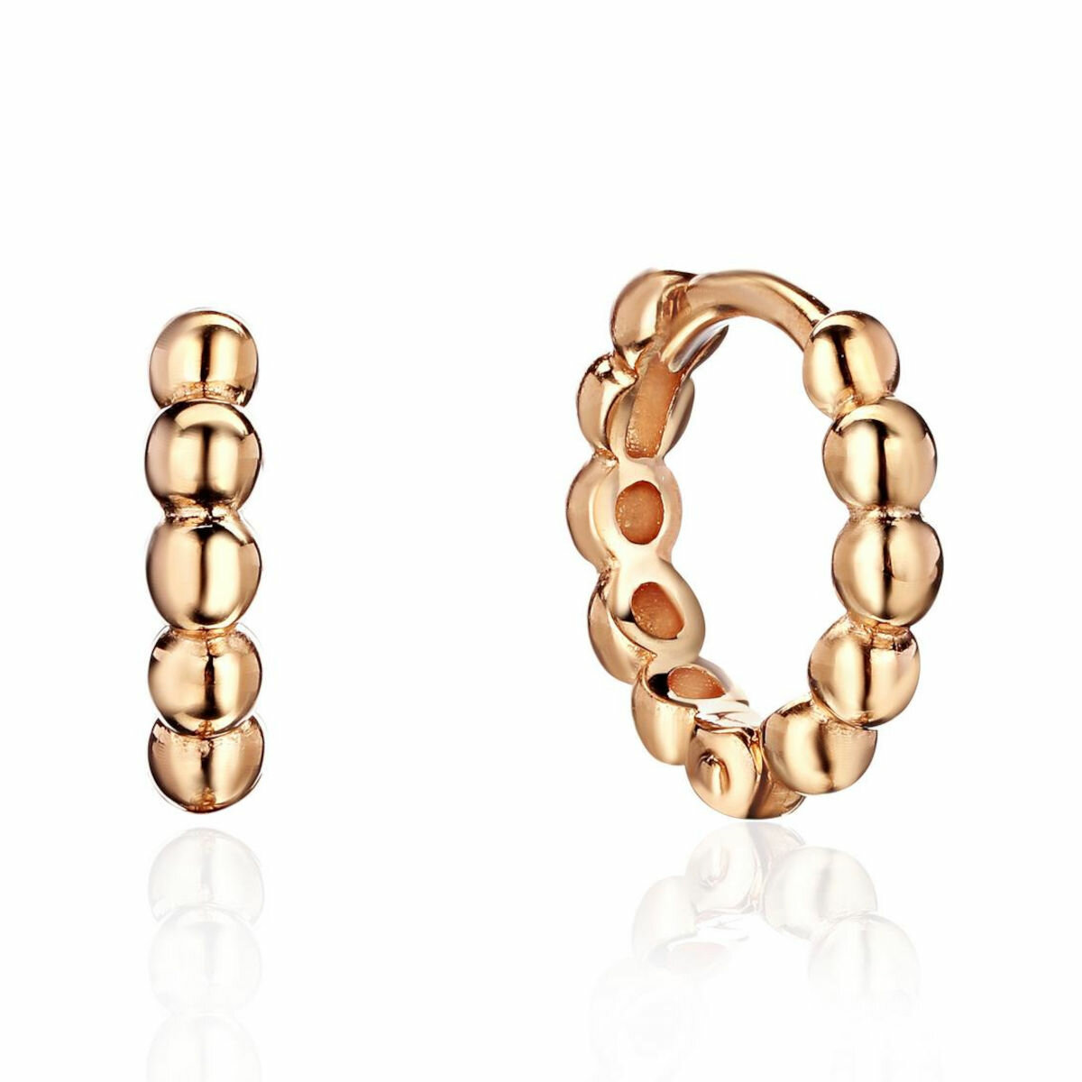 Моносерьга, красное золото, 375 проба