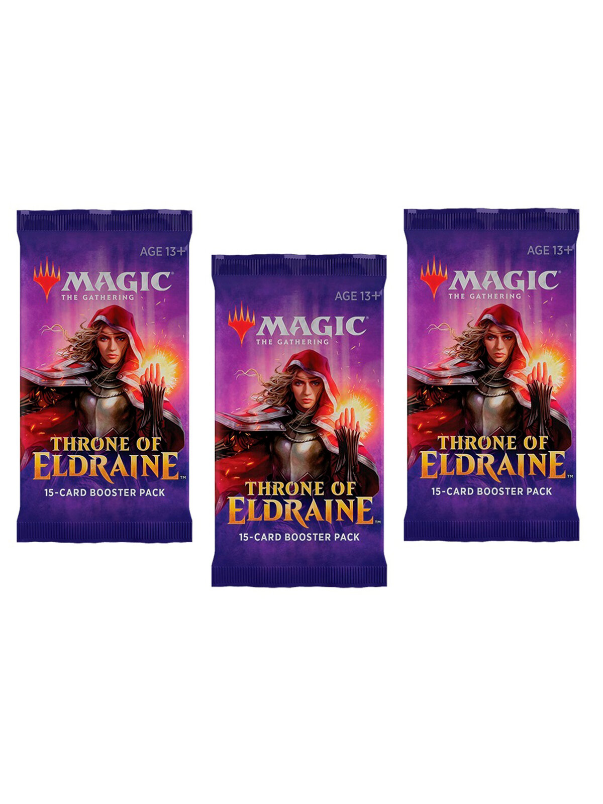 Magic The Gathering: 3 бустера MTG издания Throne of Eldraine на английском