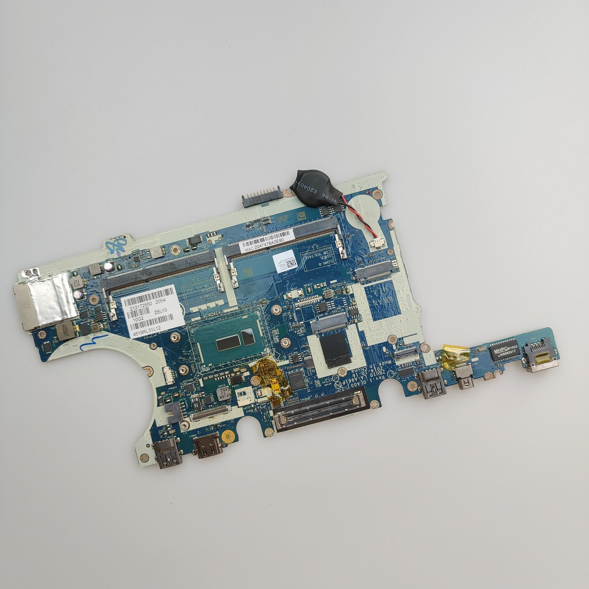 Для Материнская плата для ноутбука DELL Latitude E7450 I5-5300U 0TFVF9 LA-A961P
