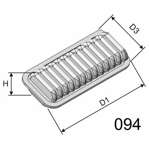 Фильтр воздушный SUBARU: BRZ 2.0i 16V 12- TO Misfat P612