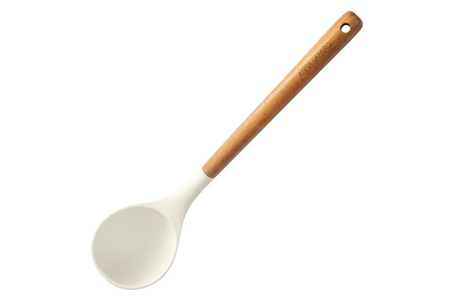 Половник, 31 см, силикон/дерево, молочный, Wenge (Anna Lafarg)