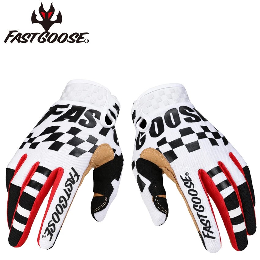 FASTGOOSE сенсорный экран с полным пальцем Air ATV DH MX GP BMX Light MTB Luvas Мотоцикл Off Road Racing Pro Велосипедные перчатки для скоростного спуска