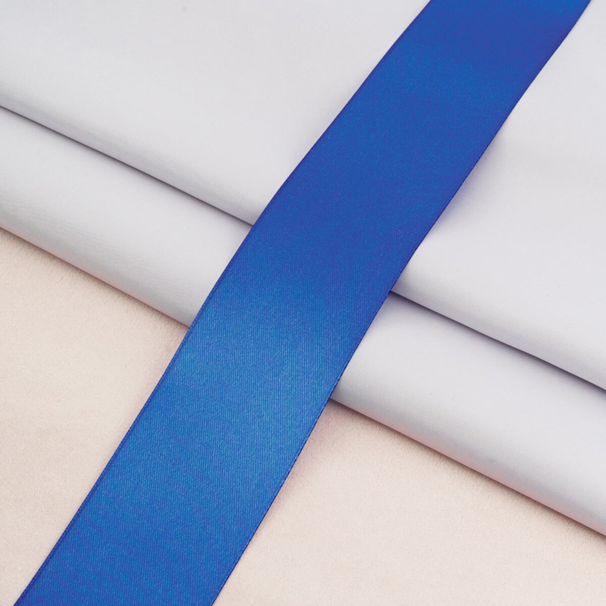 6102-0016 Лента атласная двусторонняя 50мм*22,86м (C1181 синий), 22.86 м