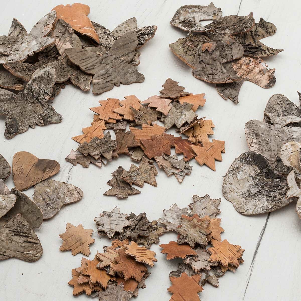 Набор натуральной коры айрис "Для поделок", 6 видов, 100 шт.