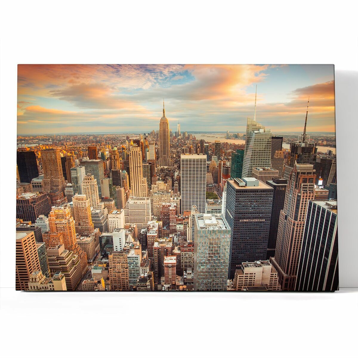 Интерьерная картина на хлопковом холсте - Манхэттен, Нью-Йорк