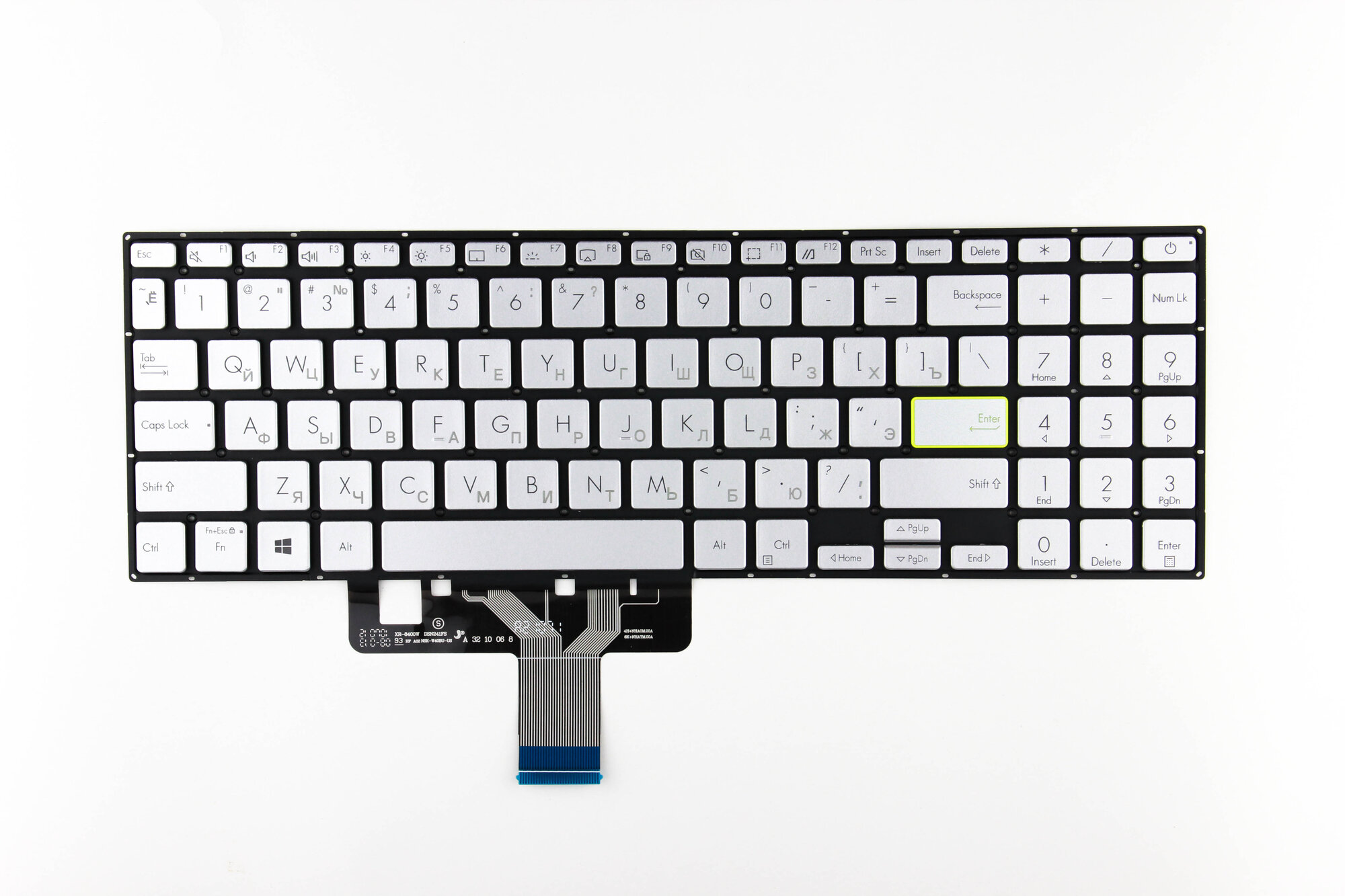 Клавиатура для Asus X521UA X521EA Silver с подсветкой p/n: