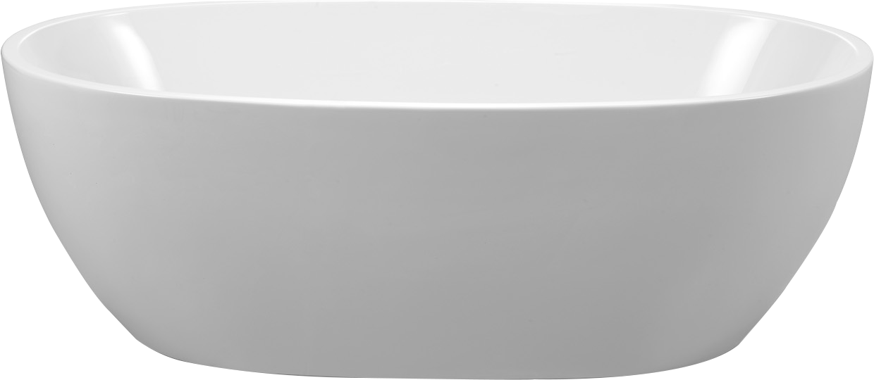 Акриловая ванна BelBagno BB69-1700-W0 170x80 см, отдельностоящая, белая, овальная, на ножках, с донным клапаном