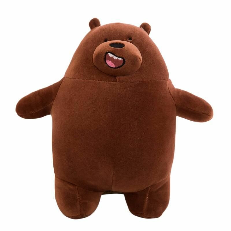 Мягкая игрушка We Bare Bears мишка Гризли 25 см / подушка обнимашка подарок для ребенка мальчику и девочке