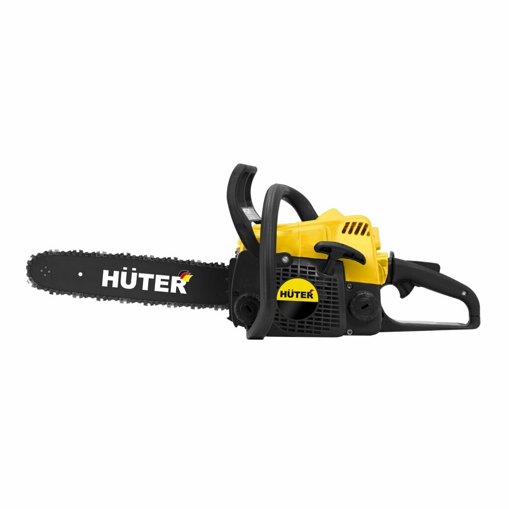 Пила цепная бензиновая, Huter, 2 л. с, 1500 Вт, длина шины 35 см, шаг цепи 0.375 дюйм, 50 звеньев , MS-180