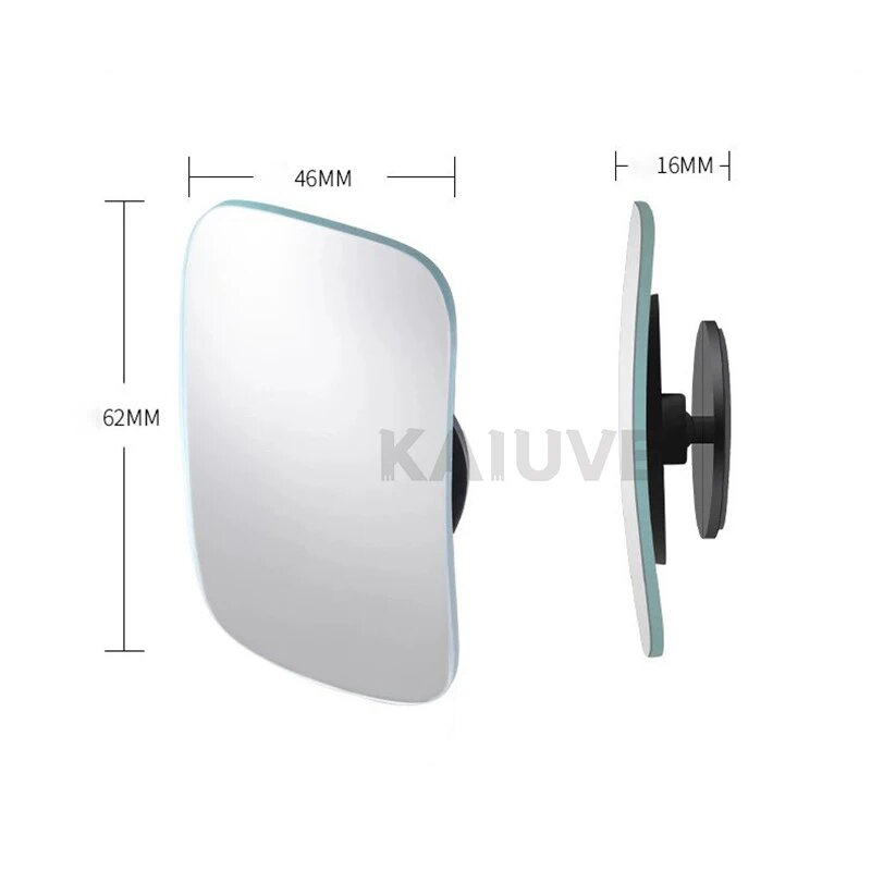 Мото зеркало заднего вида 46x62mm, Цвет: rectangle