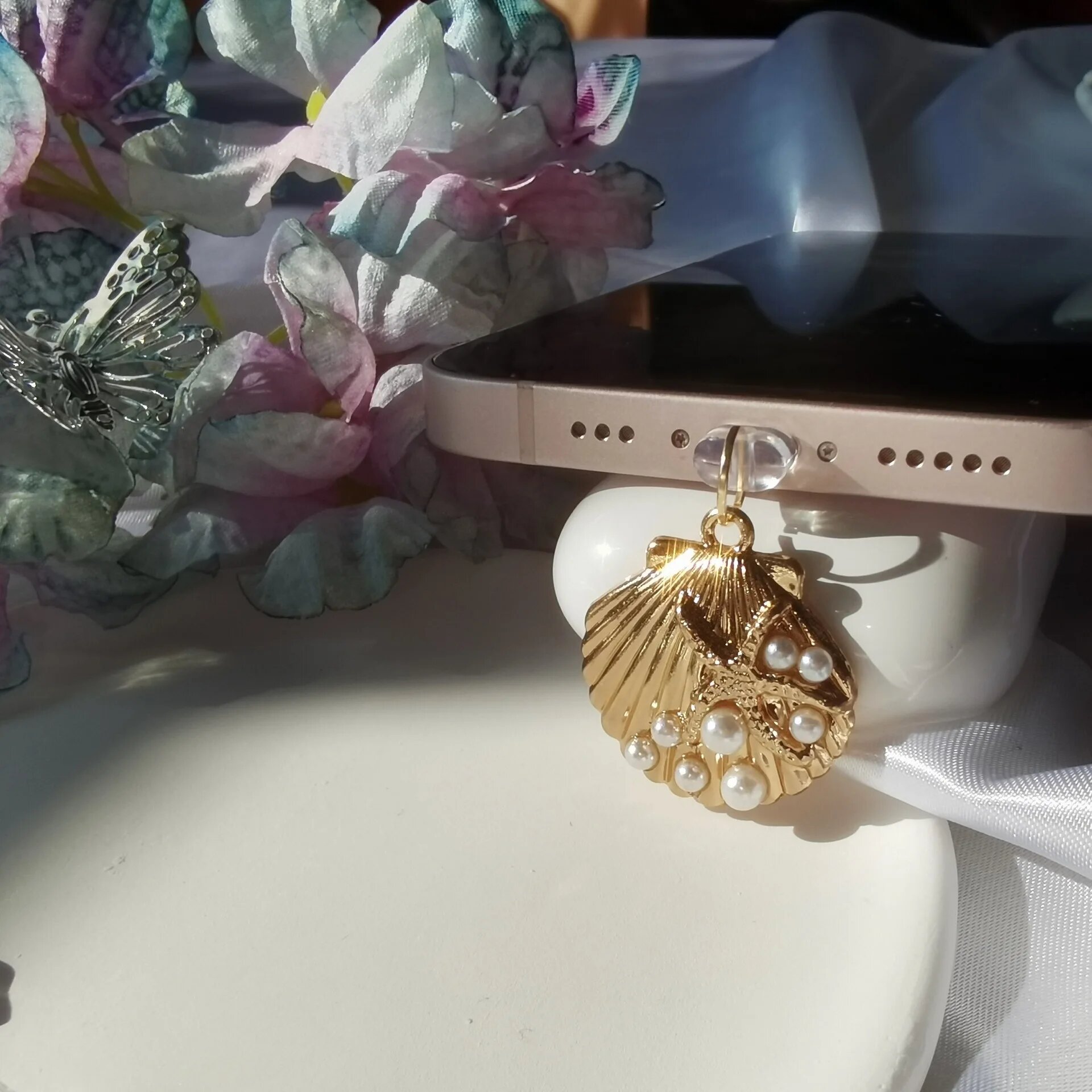 Пылезащитная заглушка для мобильного телефона, подвеска, аксессуары для телефонов для IPhone, Samsung Type-C, порт, пылезащитная заглушка, украшение SJ149For Type-C