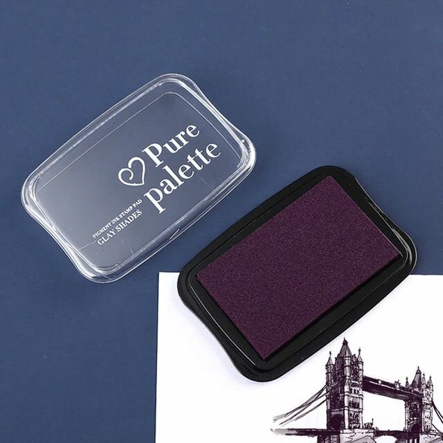 Штемпельная подушка для творчества - Фиолетовый цвет - для печати на текстиле, дереве, бумаге