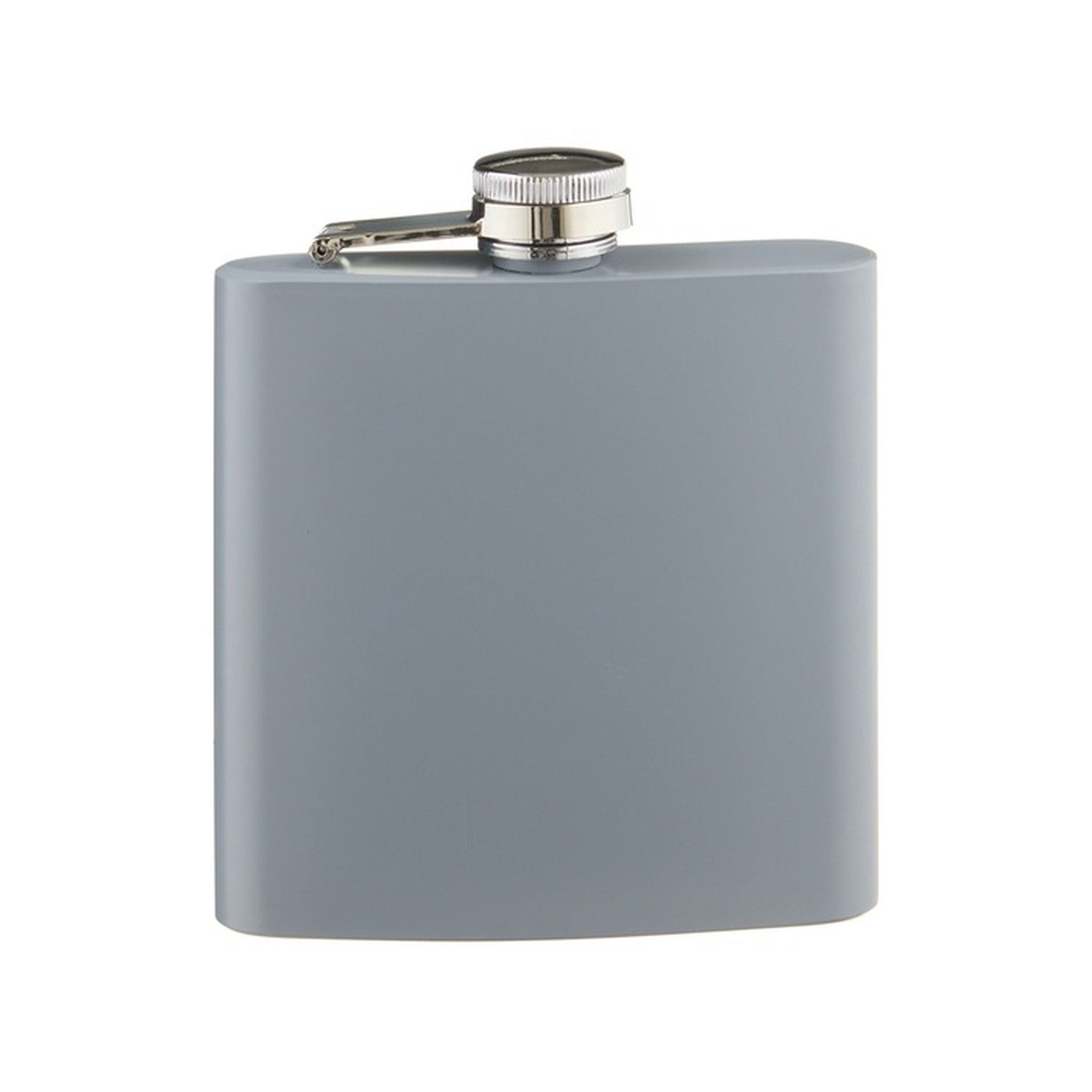 Фляжка Мастер К, 180 мл, подарочная, армейская, 6 oz, нержавеющая сталь, серая