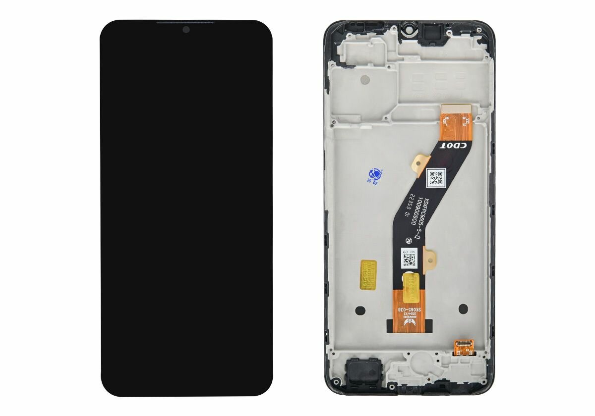 Дисплей для Infinix Smart 7 HD (X6516) в рамке (черный) премиум