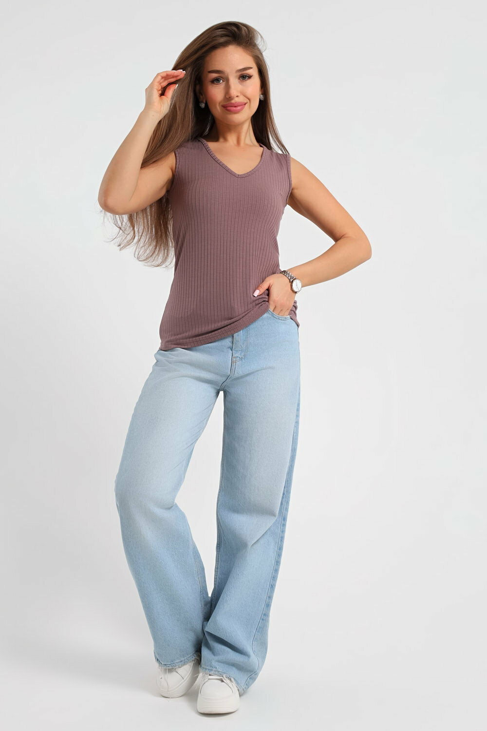 Майка Трикотаж лапша