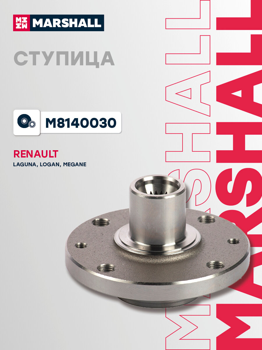 Ступица (левая/правая передняя) RENAULT рено Clio II Symbol Kangoo Laguna Logan Логан Megane Меган I 8200208332 7700768318 7700768319