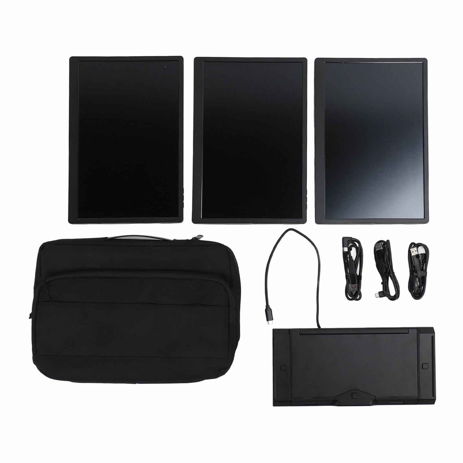 13,3-дюймовый тройной портативный дисплей, многофункциональный тонкий удлинитель экрана ноутбука своими руками для 11,6-17-дюймового ноутбука для офиса, бизнеса