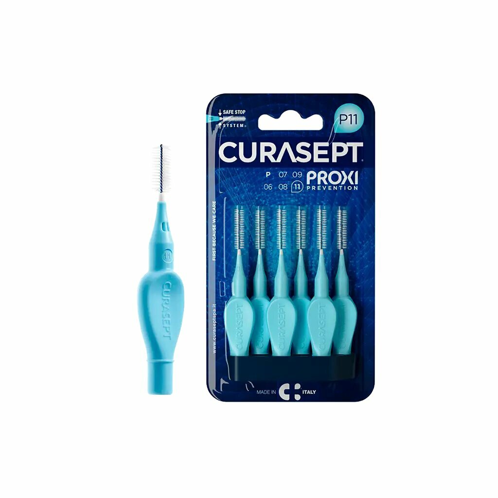 Curasept Proxi Prevention Ёршики межзубные P11 голубые 6 шт