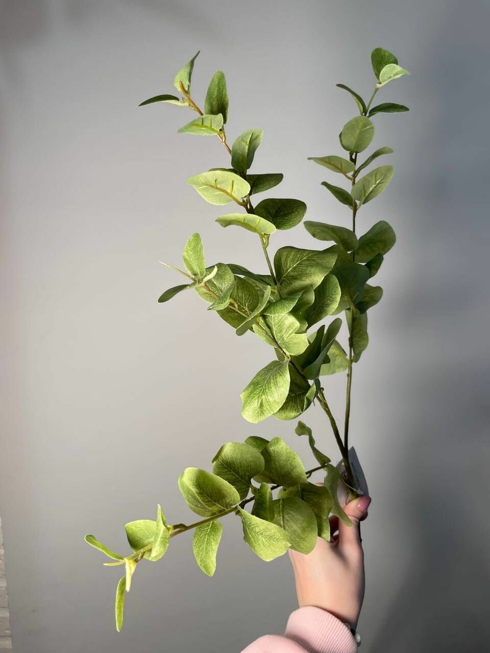 Искусственные цветы Эвкалипт, букет 3 ветки, для декора, для интерьера, на Пасху, на кладбище