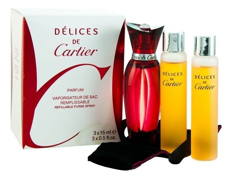Cartier, Delices De Cartier 3 шт х 15 мл, Духи женские