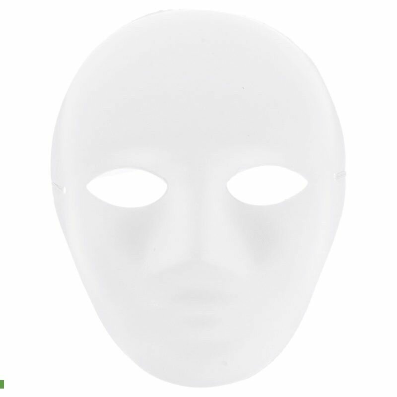 6 шт. пустая белая маскарадная маска из бумаги, которую можно раскрасить