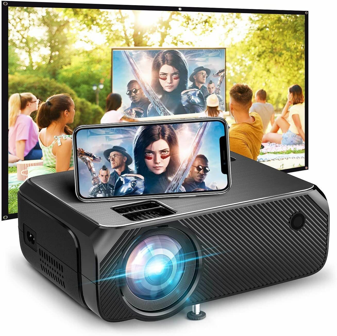 HiBeamer Проектор, 3LCD, черный