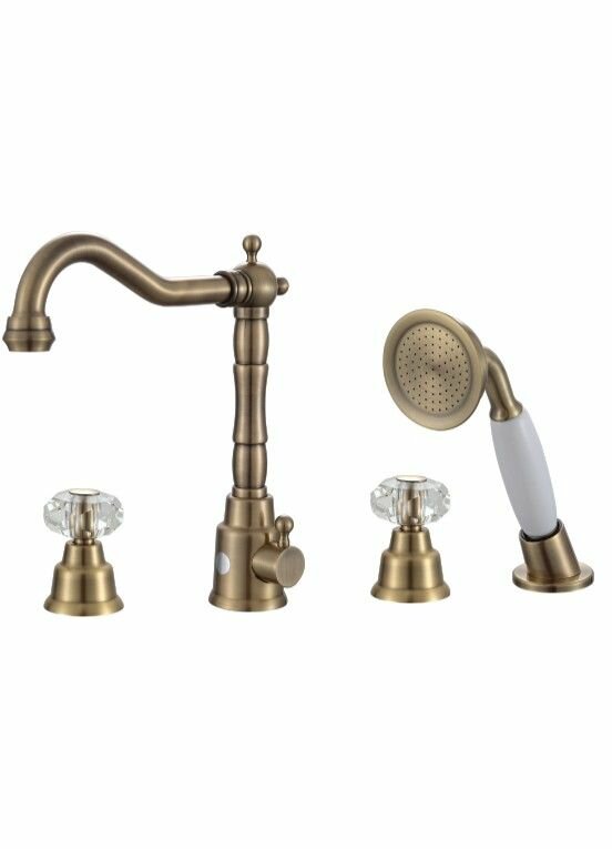 Смеситель на борт ванны GANZER GZ09034-D ретро