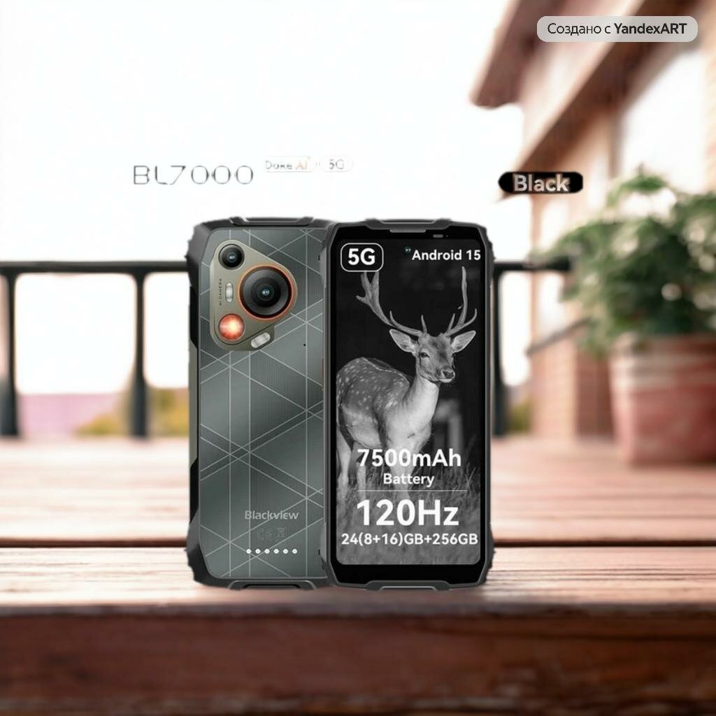 Смартфон Blackview BL7000, 5G, экран 6.78", защита IP68 и IP69K, Android 15