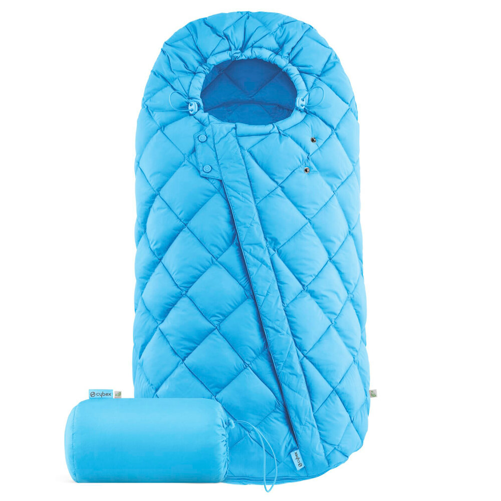 Cybex Snogga 2 универсальный теплый конверт для колясок, цвет Beach Blue голубой