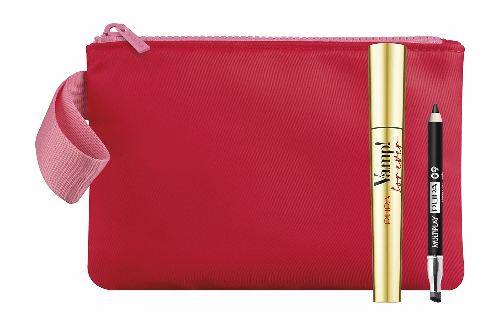 PUPA Набор Vamp! (Тушь Vamp! Forever 9 мл + Карандаш для глаз MiniMultiplay 0,8 г + Косметичка)