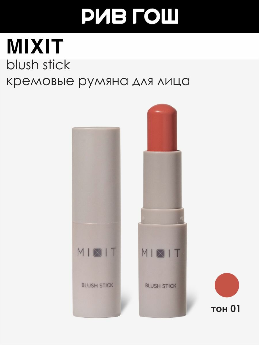 MIXIT Румяна в стике, 5,2 г, 01