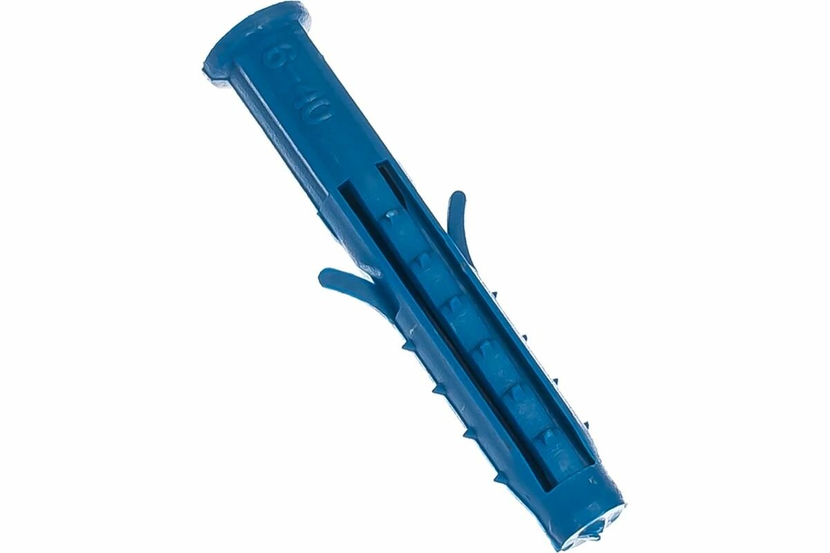 Распорный дюбель Чапай 6х40 шипы+усы, полипропилен 100шт - пакет Tech-Krep 117855