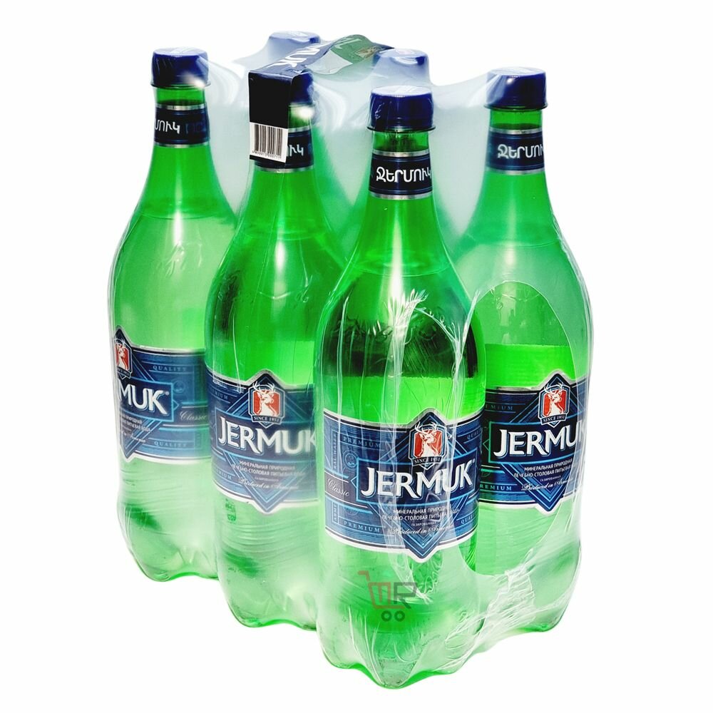 Минеральная вода Джермук "Jermuk" среднегазированная 1,0л, 6шт.