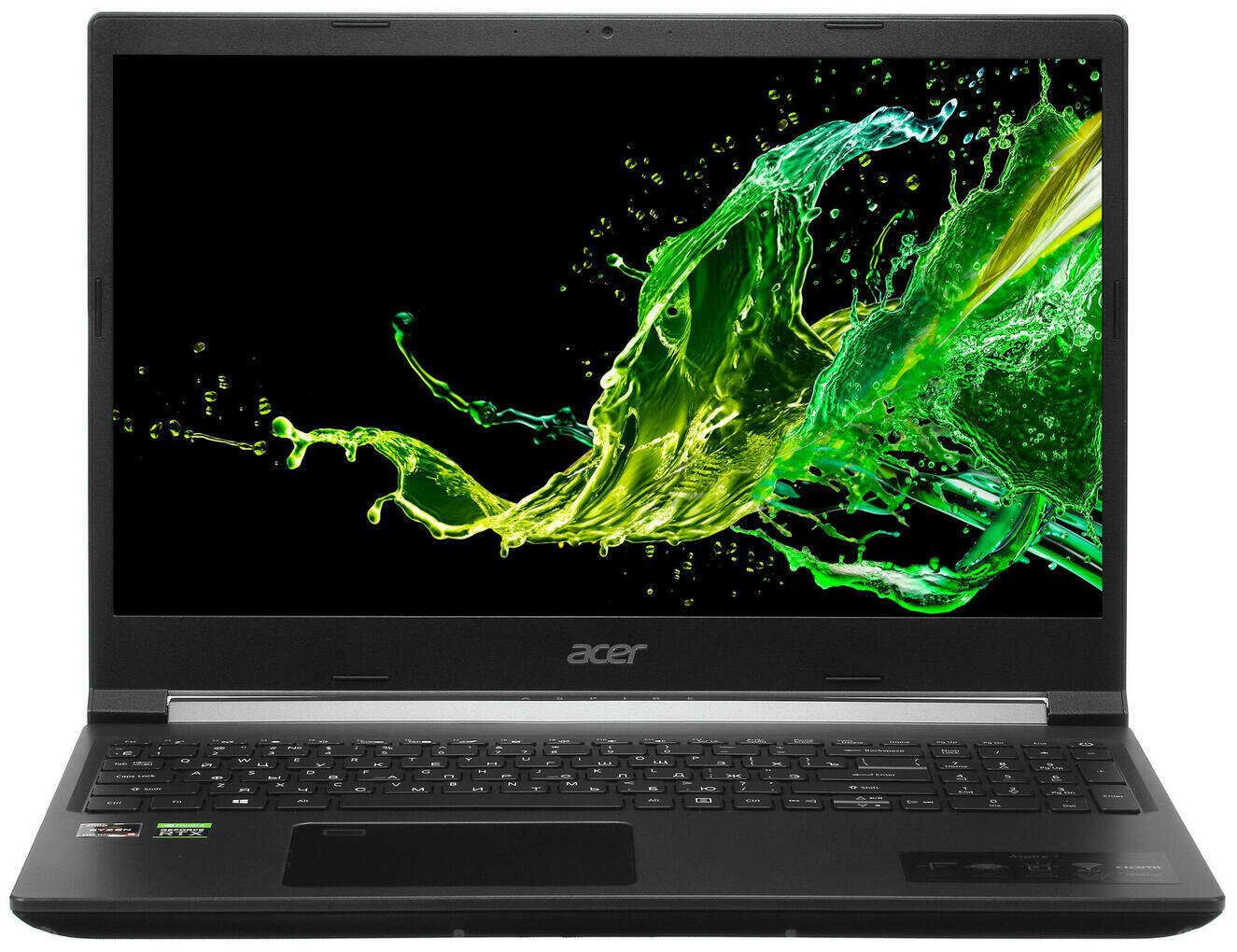 15,6" Ноутбук Acer Aspire 7 A715-42G-R4GR (NH. QE5ER.004) черный - 1920x1080, IPS, AMD Ryzen 5 5500U, ядра: 6 x 2,1 ГГц, 8 ГБ, SSD 512 ГБ, NVIDIA GeForce RTX 3050 для ноутбуков (4 ГБ), Windows 10 Pro
