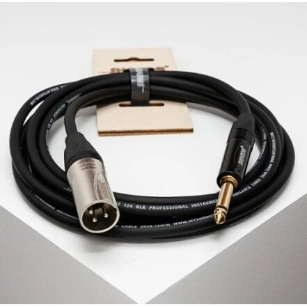Кабель аудио 1xJack - 1xXLR Shnoor IC124-XMJM 5.0m