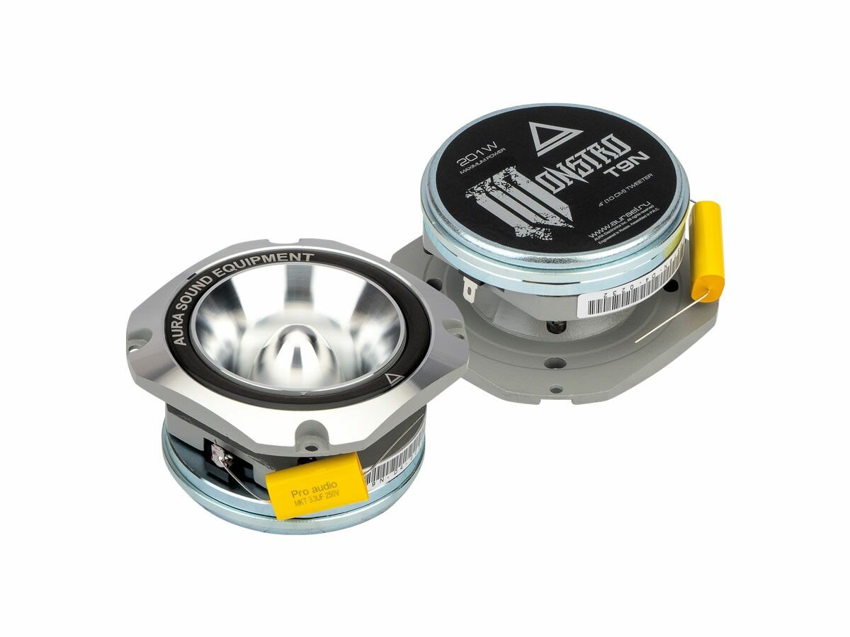 Акустика AurA "MONSTRO-T9N", 2 шт, 10см, 251Вт, 501Вт, чувствительность 119дБ