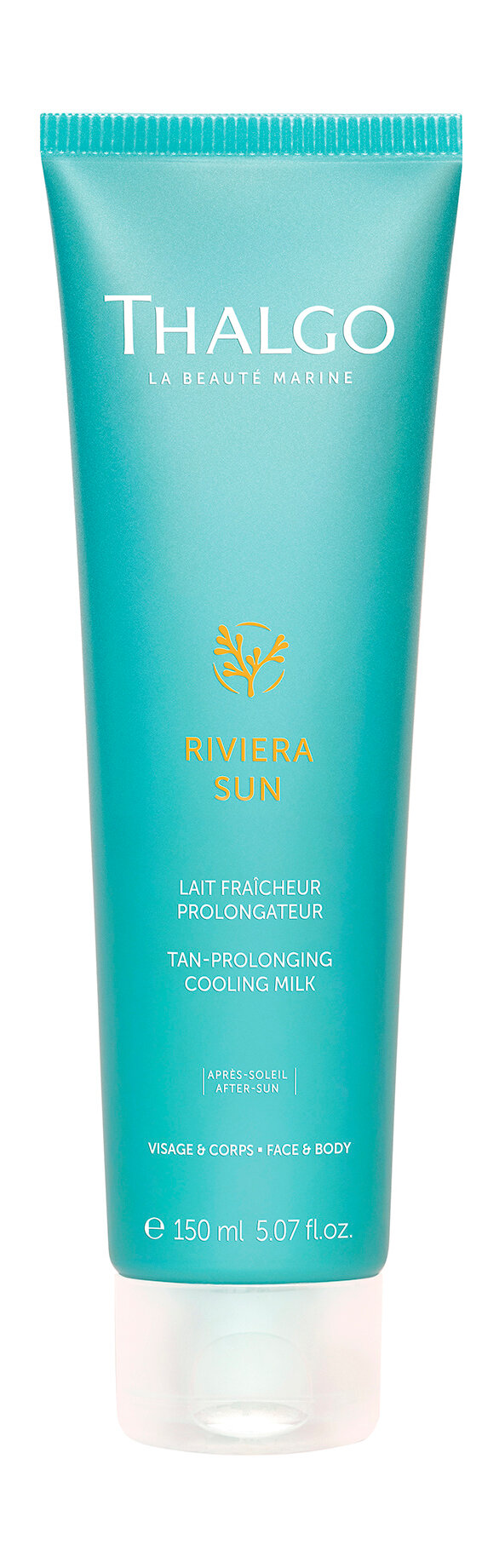 THALGO Молочко для лица и тела после пребывания на солнце освежающее для продления загара, 150 мл