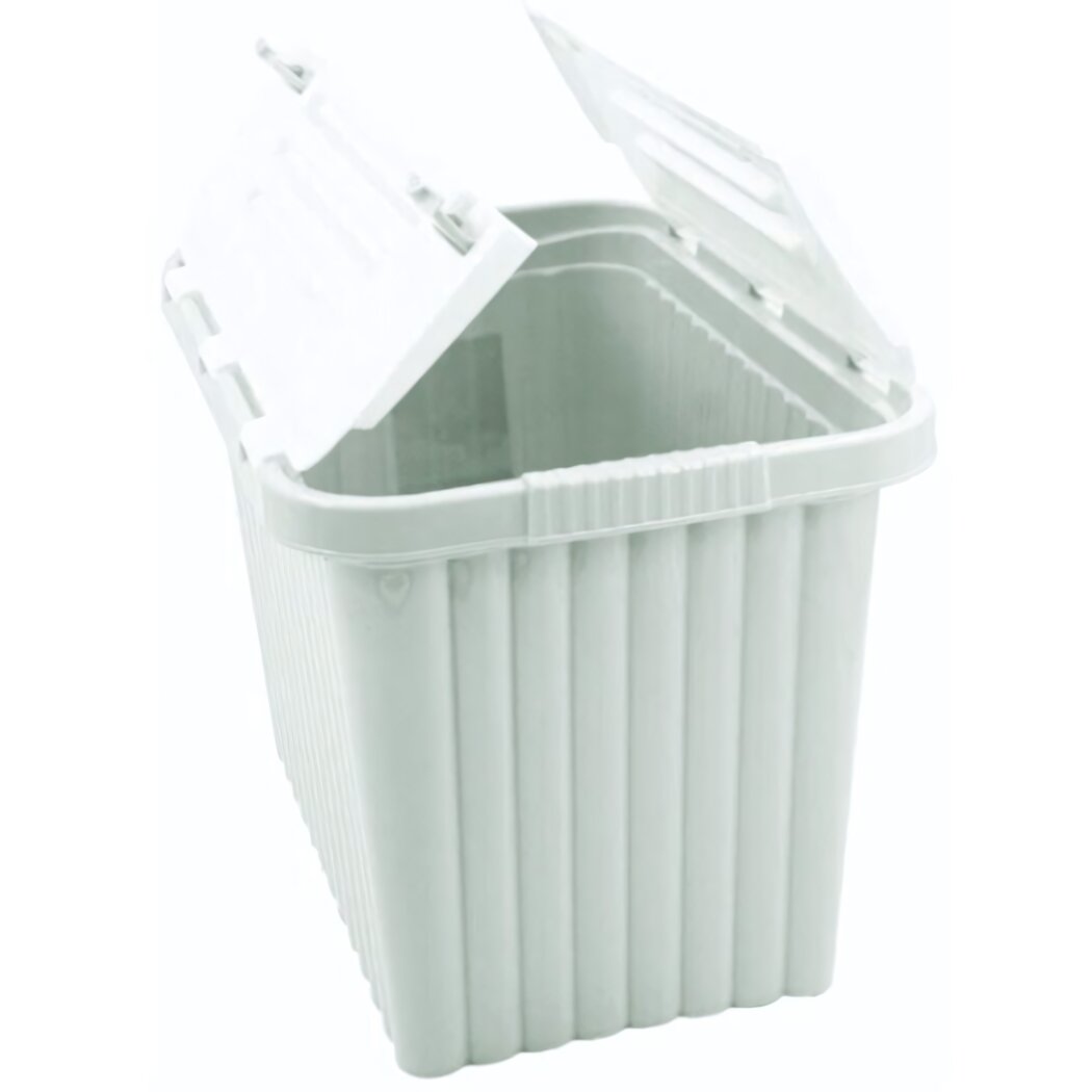 Ящик для хранения с створками «cплит» 26 л, размеры 296x435x300 мм, ментоловый, пластиковый, Россия