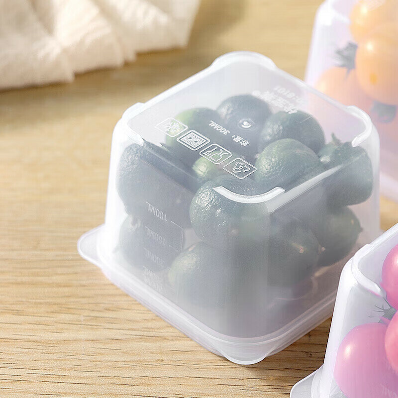 Baijie Food Sample Box for Kindergarten School Hotel Fresh-keeping Material Sampling Box Single Compartment 250ml 5-Pack
