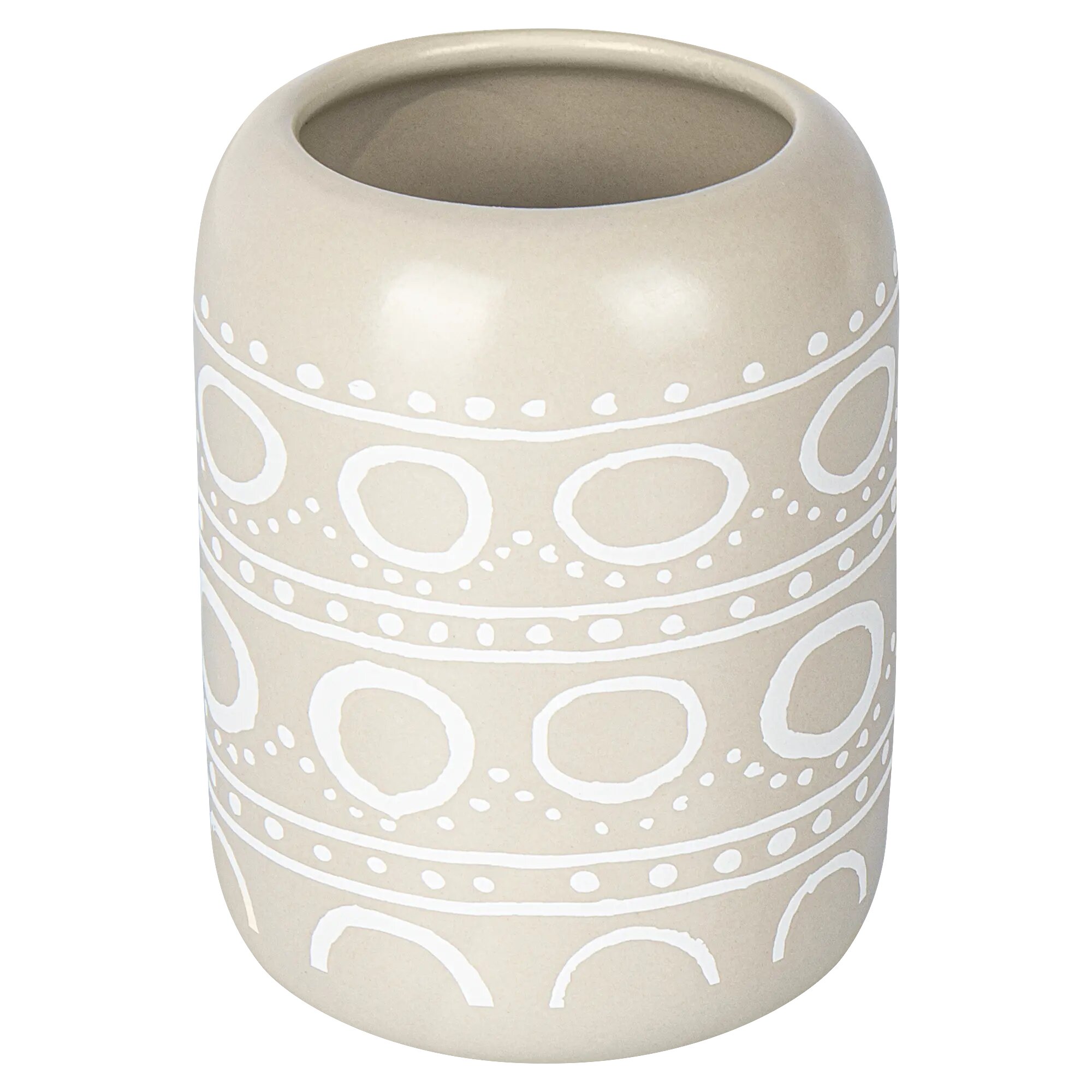 Swensa Nova SWC-2509-03 Стакан керамический для зубных щёток, цвет серо-бежевый